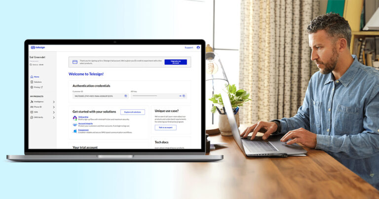 Exploring our self-service and developer experience - Telesign