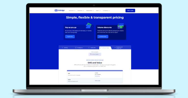 Exploring our self-service and developer experience - Telesign