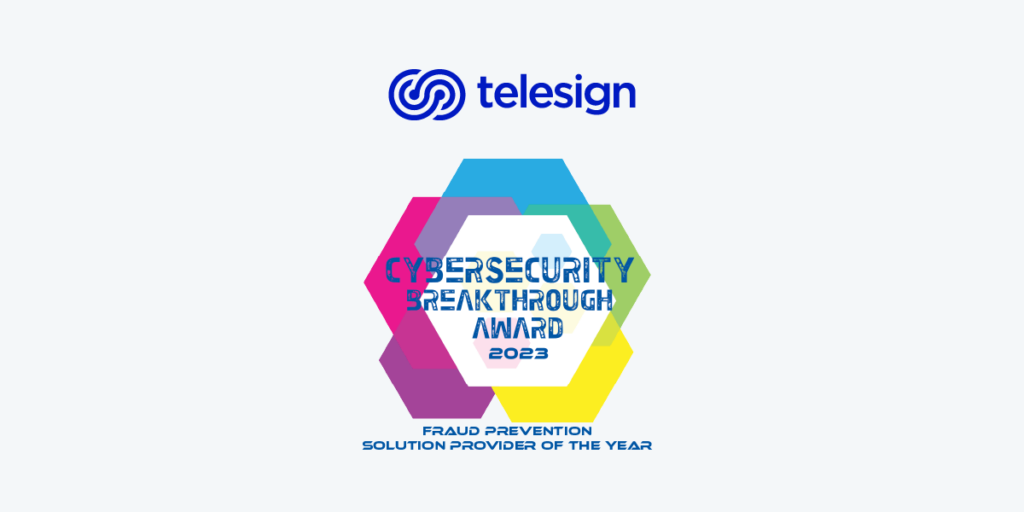 Fraud Prevention Award for Telesign